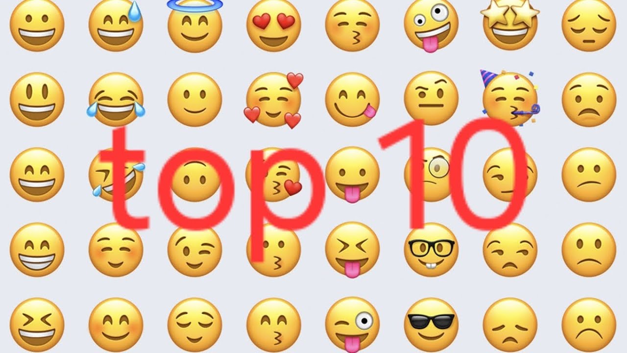 top 10 emojis - YouTube
