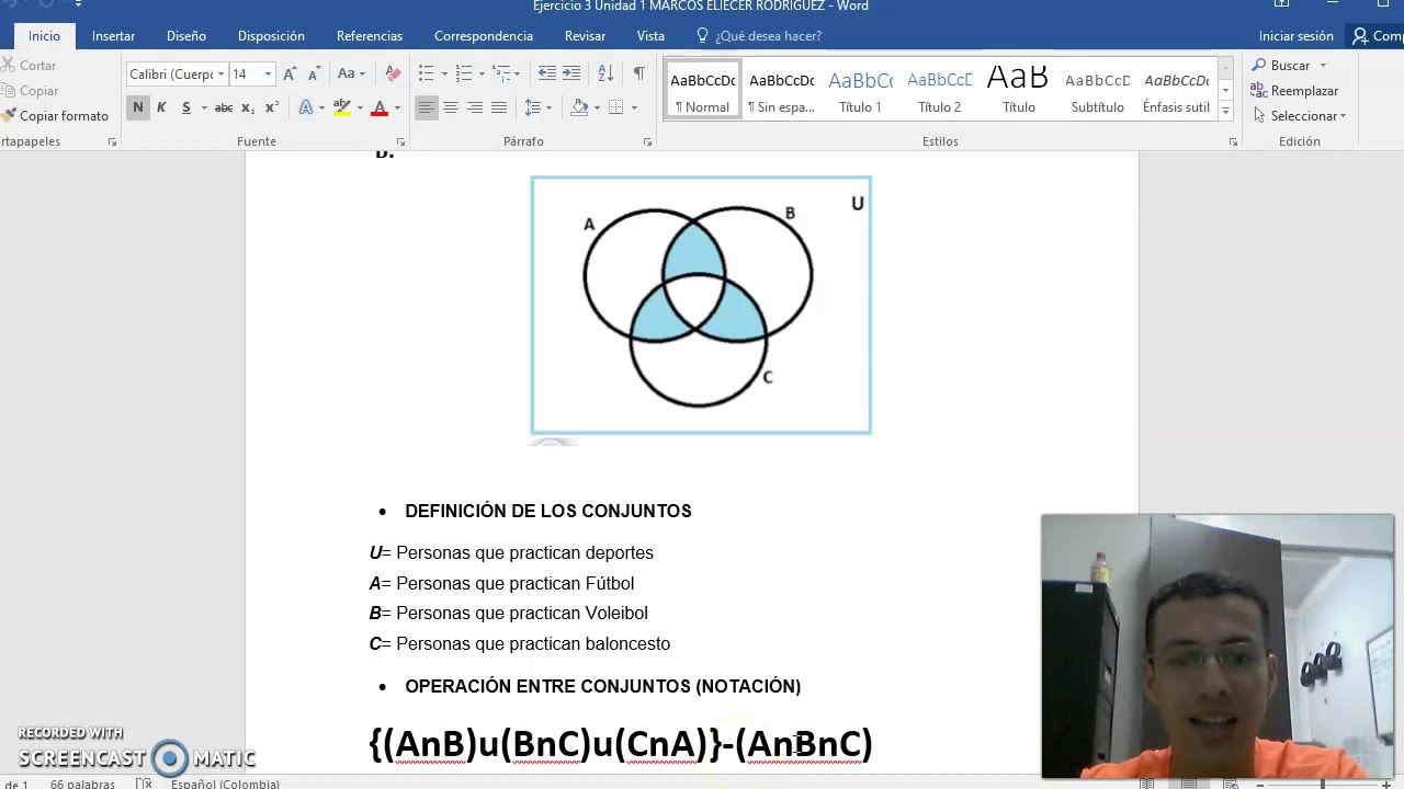 Lógica Matemática Teoria de conjuntos ejercicio #3 b - YouTube