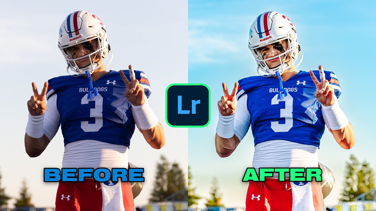 How I Edit My Football Photos: Before and After Lightroom Tutorial ...