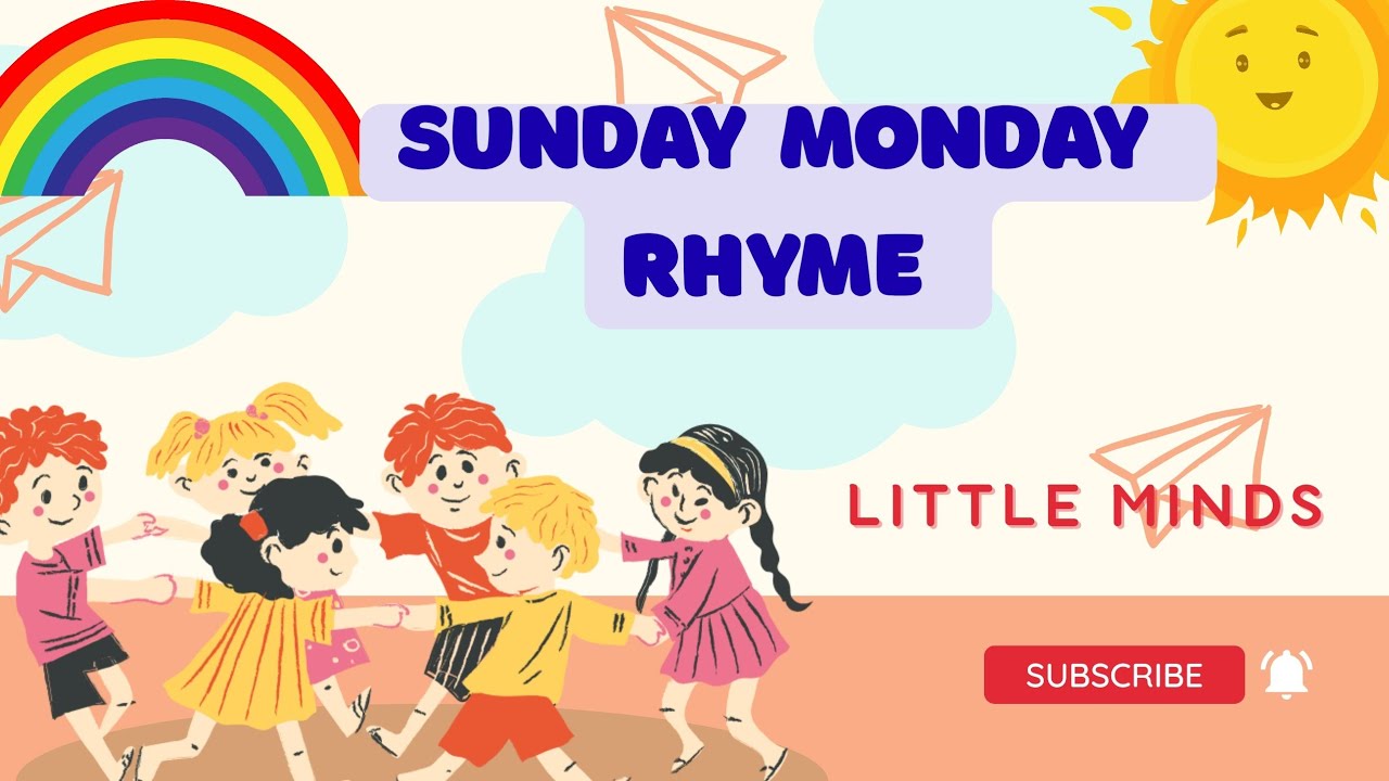 Sunday Monday Rhyme|| Days Of The Week Rhyme - YouTube