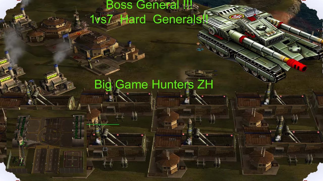 Boss General 1 vs 7 Hard Generals. (Big Game Hunters ZH) - YouTube