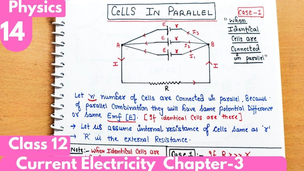 14) Cells in parallel| Current Electricity Class12 Physics chapter-3 ...