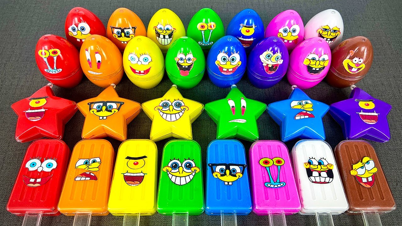SpongeBob SquarePants – Look All Clay with Ice Cream, Eggs, Star Shape ...