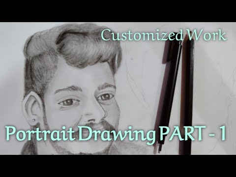 PORTRAIT DRAWING | PENCIL ART | CUSTOMER ORDER - YouTube
