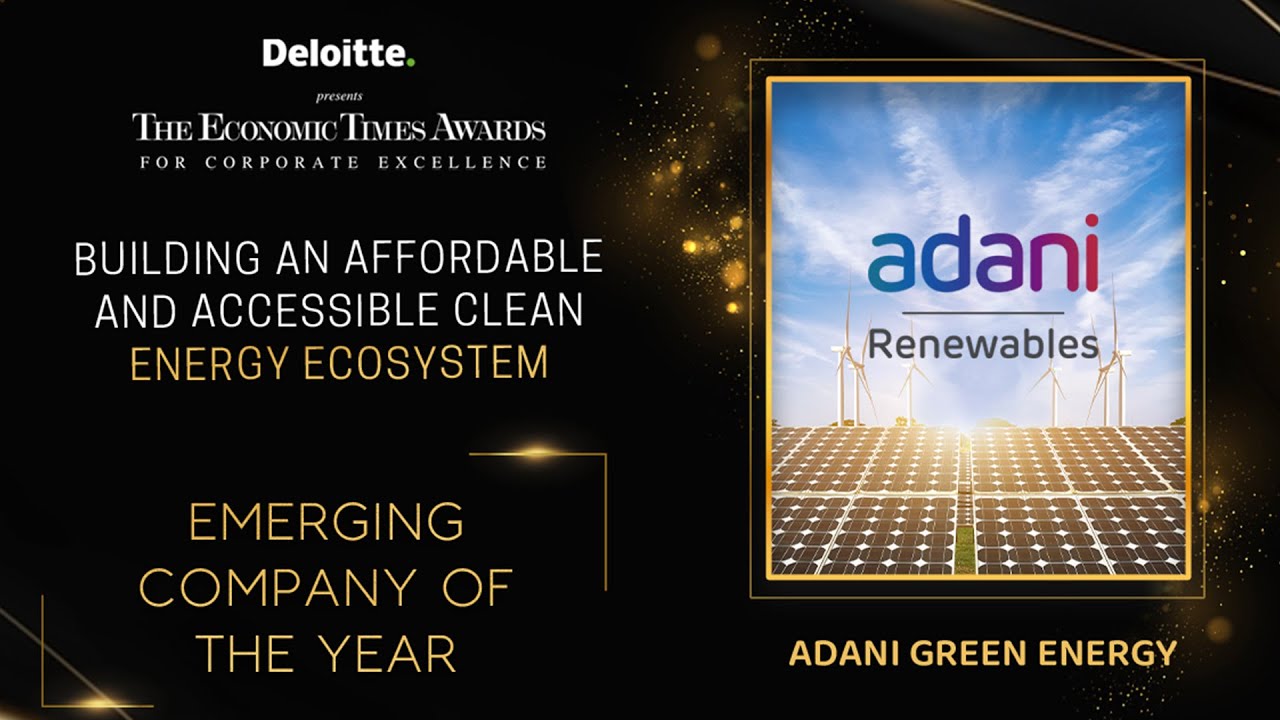 ET Awards 2023 | Emerging Company of the Year Winner - Adani Green ...