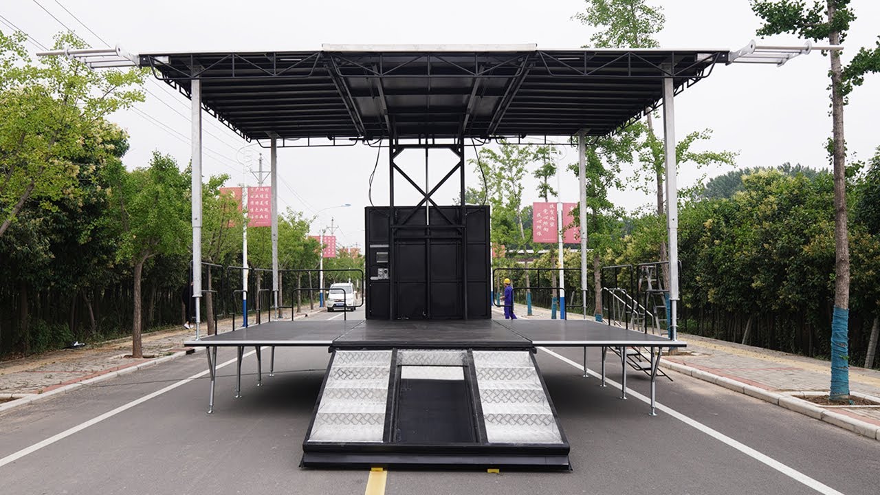 HUAYUAN ST180 Portable stage trailer for small outdoor performance ...