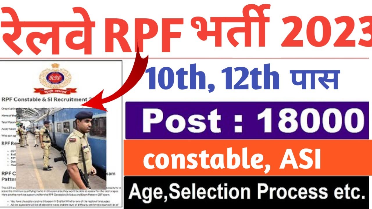 Railway RPF Recruitment 2023 | RPF New Recruitment 2023 | RPF New ...