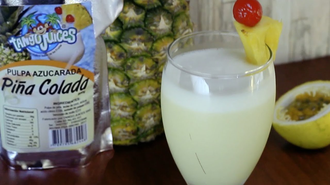 Como hacer una Piña Colada FACIL Y RAPIDO | TANGO JUICES - YouTube