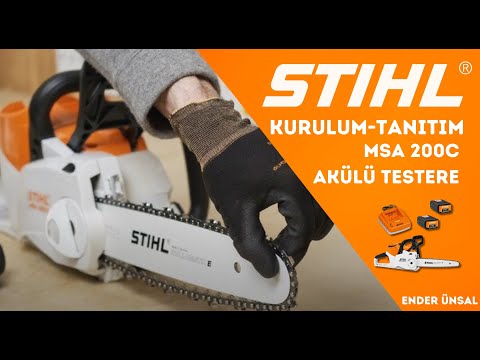 MSA 200C AKÜLÜ TESTERE - KURULUM | TANITIM