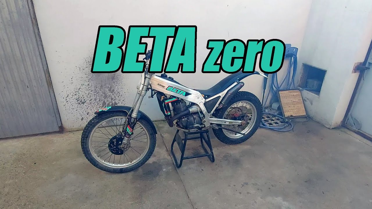 Moto TRIAL Clásica - BETA ZERO 260 - Arranca tras muchos años parada ...