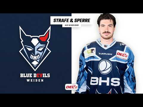 DEL2 | 1 Spiel Sperre für Alex Olivier Voyer | Blue Devils Weiden