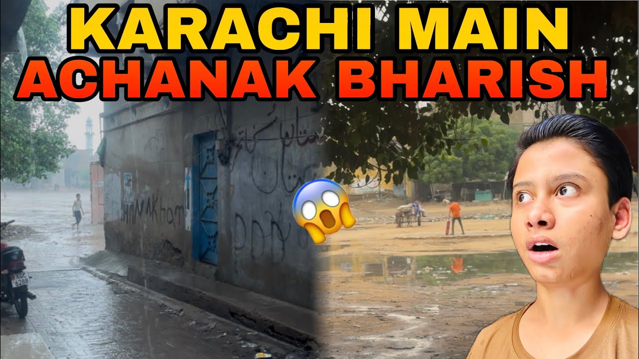 Karachi main achanak bharish shoro ho gaye 😨 || AamishAsif - YouTube