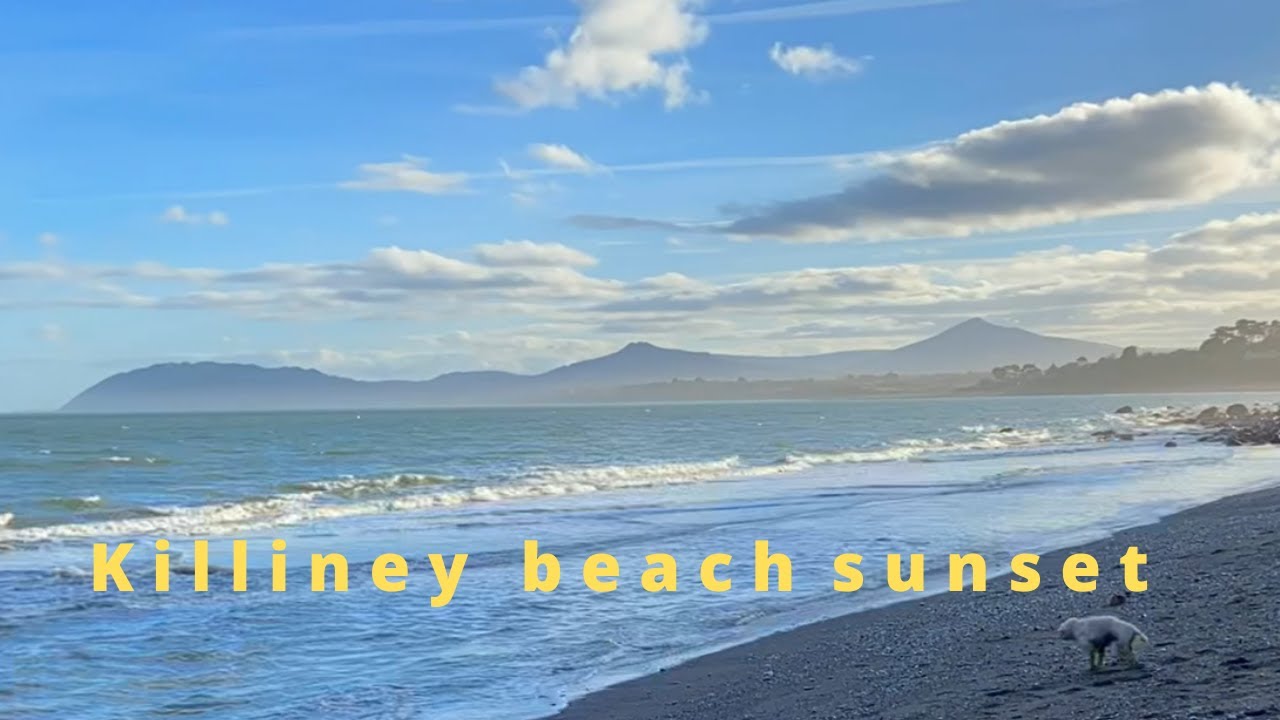 Killiney beach first sunset of Spring timelapse - YouTube