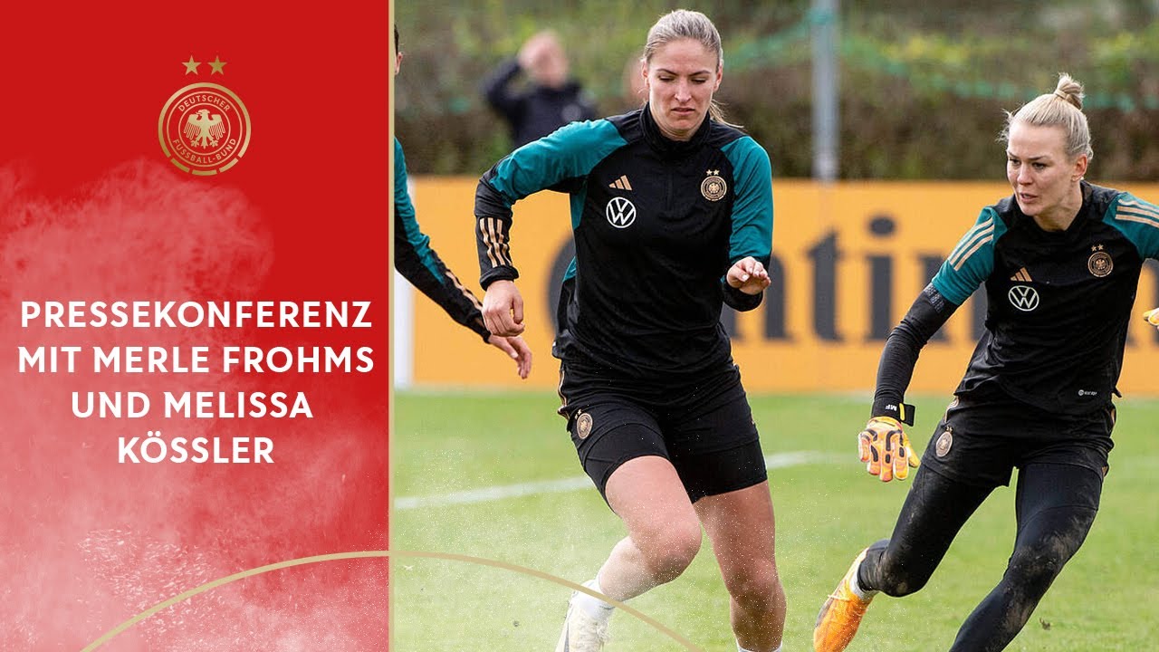 Pressekonferenz mit Merle Frohms und Melissa Kössler - YouTube
