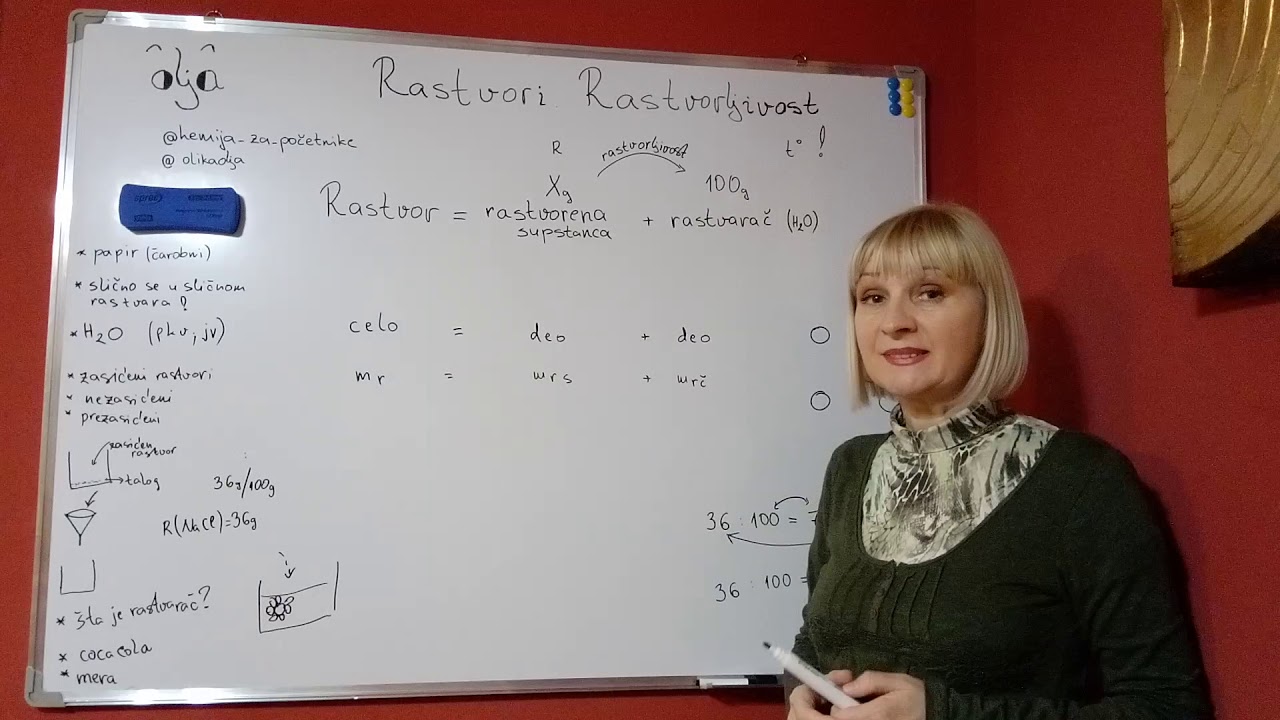 Rastvori.Rastvorljivost - YouTube