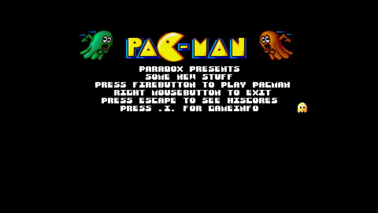 Pac-man (1990) from Brainstarr on the Amiga - Quick play - YouTube
