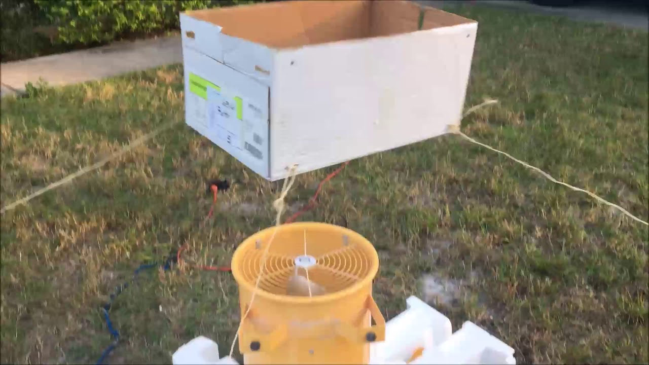 Hovering box dances for 1 and a half minutes/active support platform ...