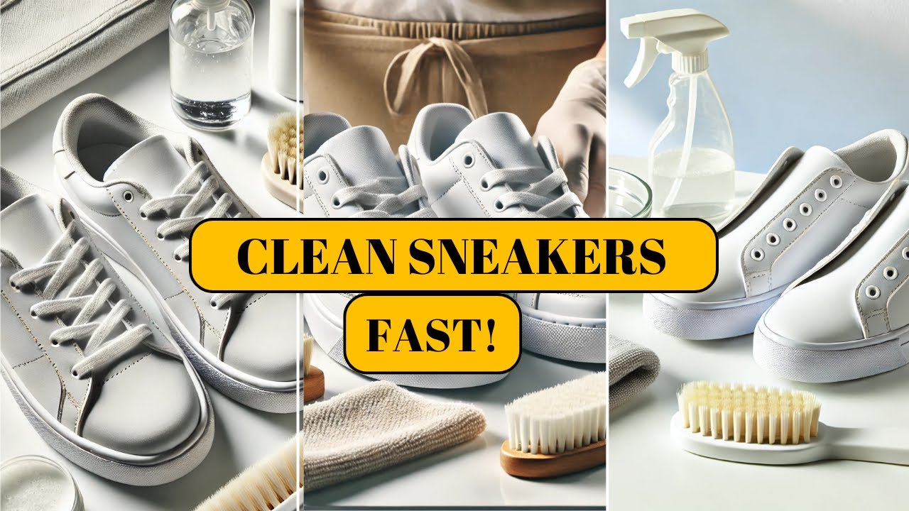 Easy Method to Clean and Restore Your White Sneakers - YouTube
