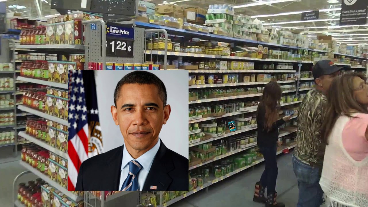 Obama shops for beans - YouTube
