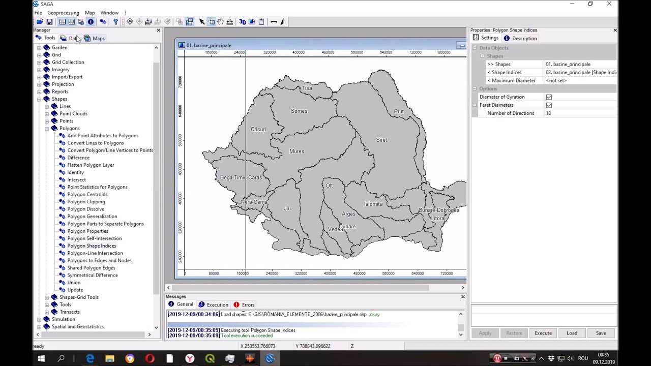 Polygon Shape Indices in SAGA GIS - YouTube