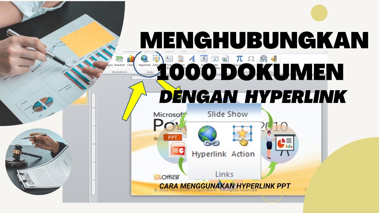 Cara Mudah Membuat Tombol Hyperlink ! Menghubungkan 1000 dokumen di ppt ...