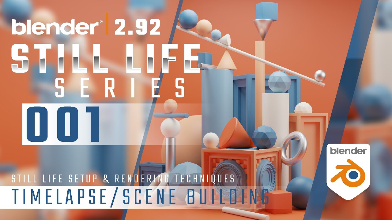 Blender 2.92 | Beginner | 3D Modeling | Still Life Series | Scene 001 ...