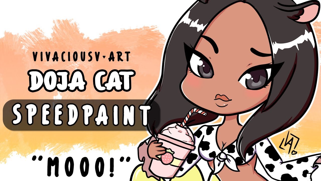 [ SpeedPaint ] Doja Cat - Mooo! [ Paint Tool Sai ] - YouTube