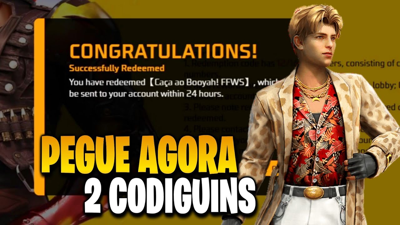 AGORA!! 2 NOVOS CODIGUINS INFINITOS QUE TODOS PODEM RESGATAR NO FREE ...