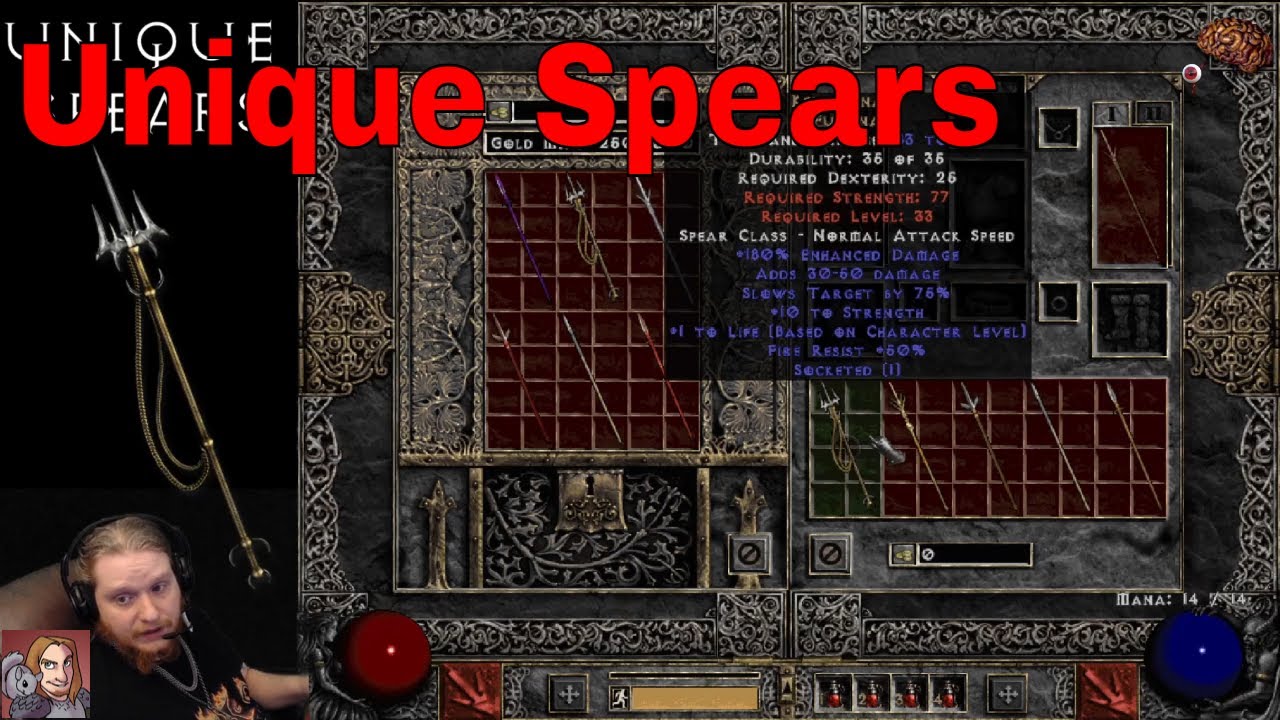 Hyped For D2R - Unique Spears - YouTube