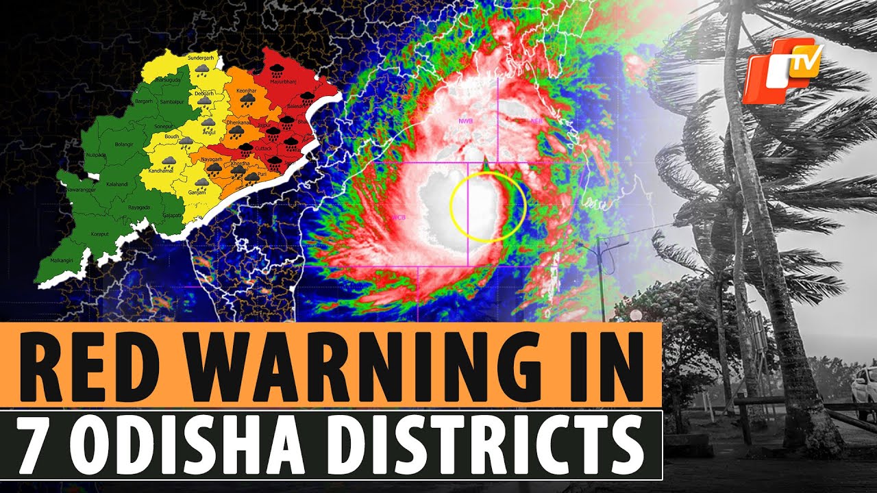 Cyclone ‘Dana’ Impact: IMD Issues Red & Orange Warning For 12 Districts ...