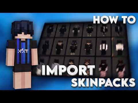 How To Import Custom Skin Packs In Minecraft (MCPE/MCBE)