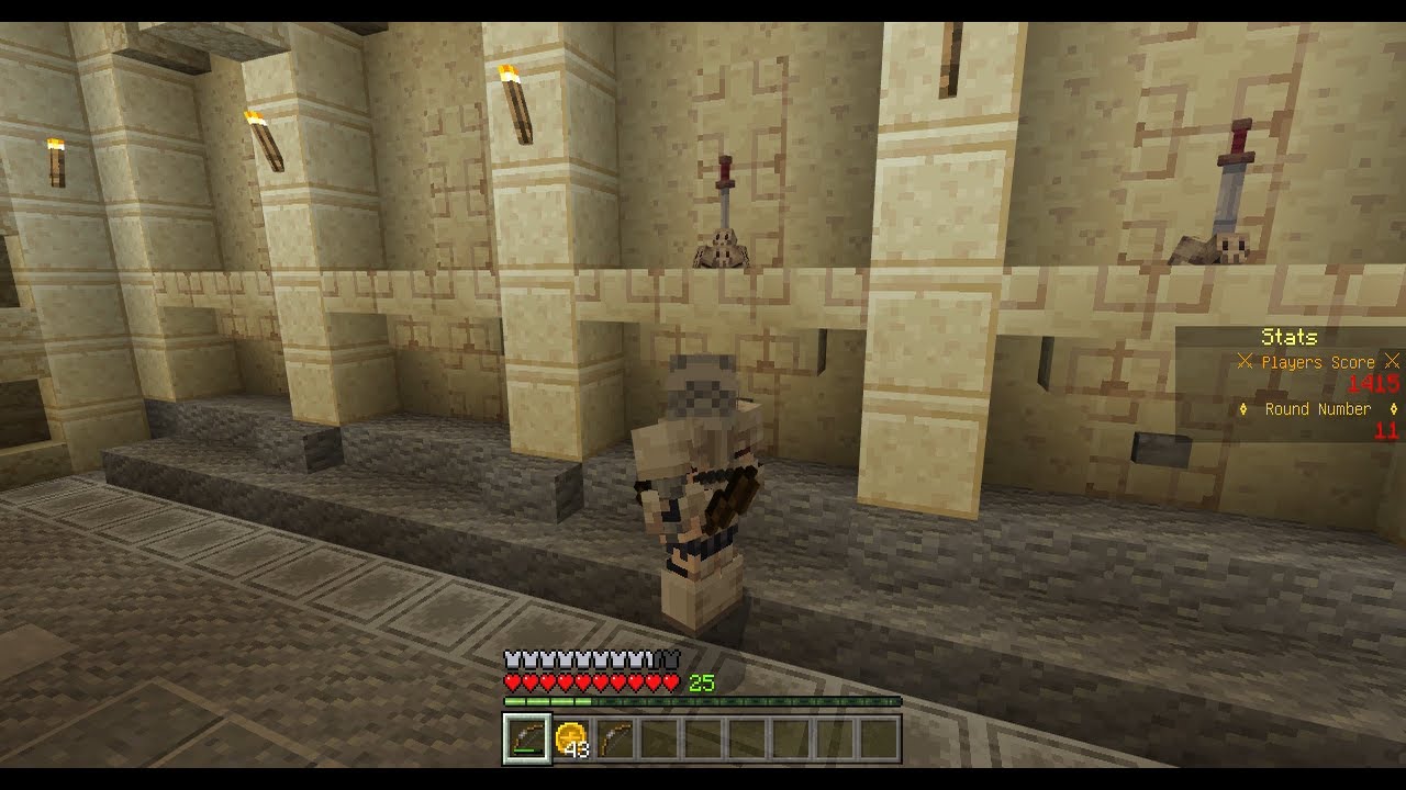 Minecraft: Bone Slicer the Gladiator - YouTube