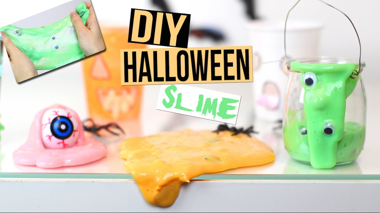 DIY HALLOWEEN ┋ SLIME SANS BORAX - Facile "Francais" - YouTube