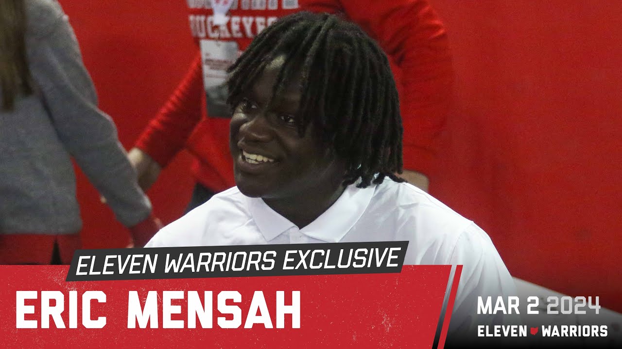 Ohio State defensive end Eric Mensah discusses his relationships with ...