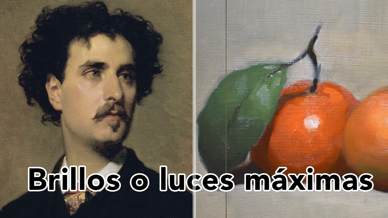 APRENDER a pintar al ÓLEO || diferencia luz MÁXIMA y luz central - YouTube