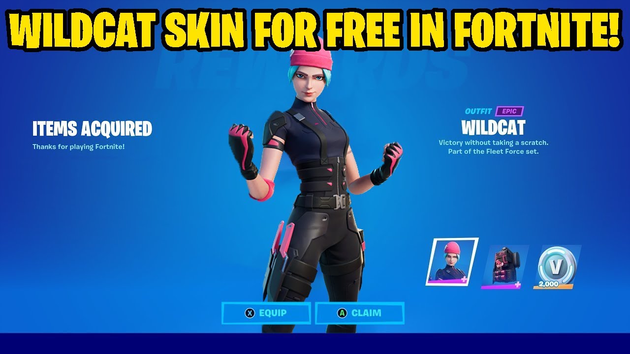 HOW TO GET WILDCAT SKIN FOR FREE IN FORTNITE (CHAPTER 3 SEASON 2) - YouTube