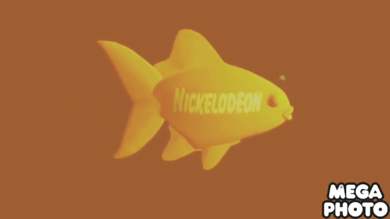 Nickelodeon fish logo in orange effect - YouTube