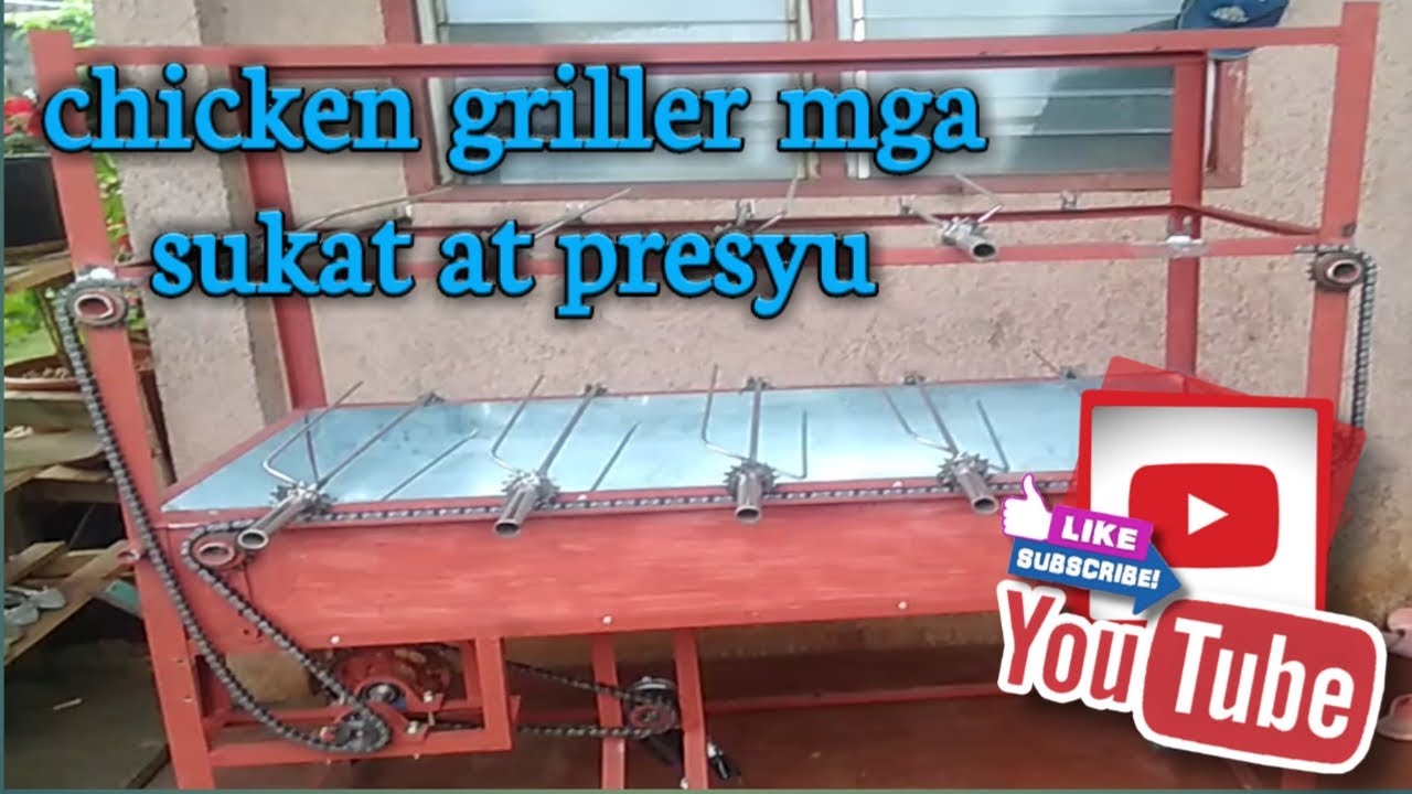 chicken griller at mga sukat at presyo Ng materials - YouTube