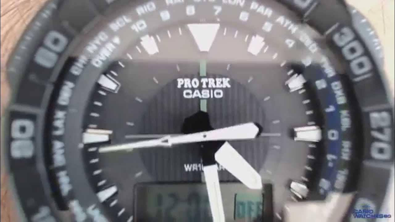 Casio Pro Trek PRG-550-1A1ER - YouTube