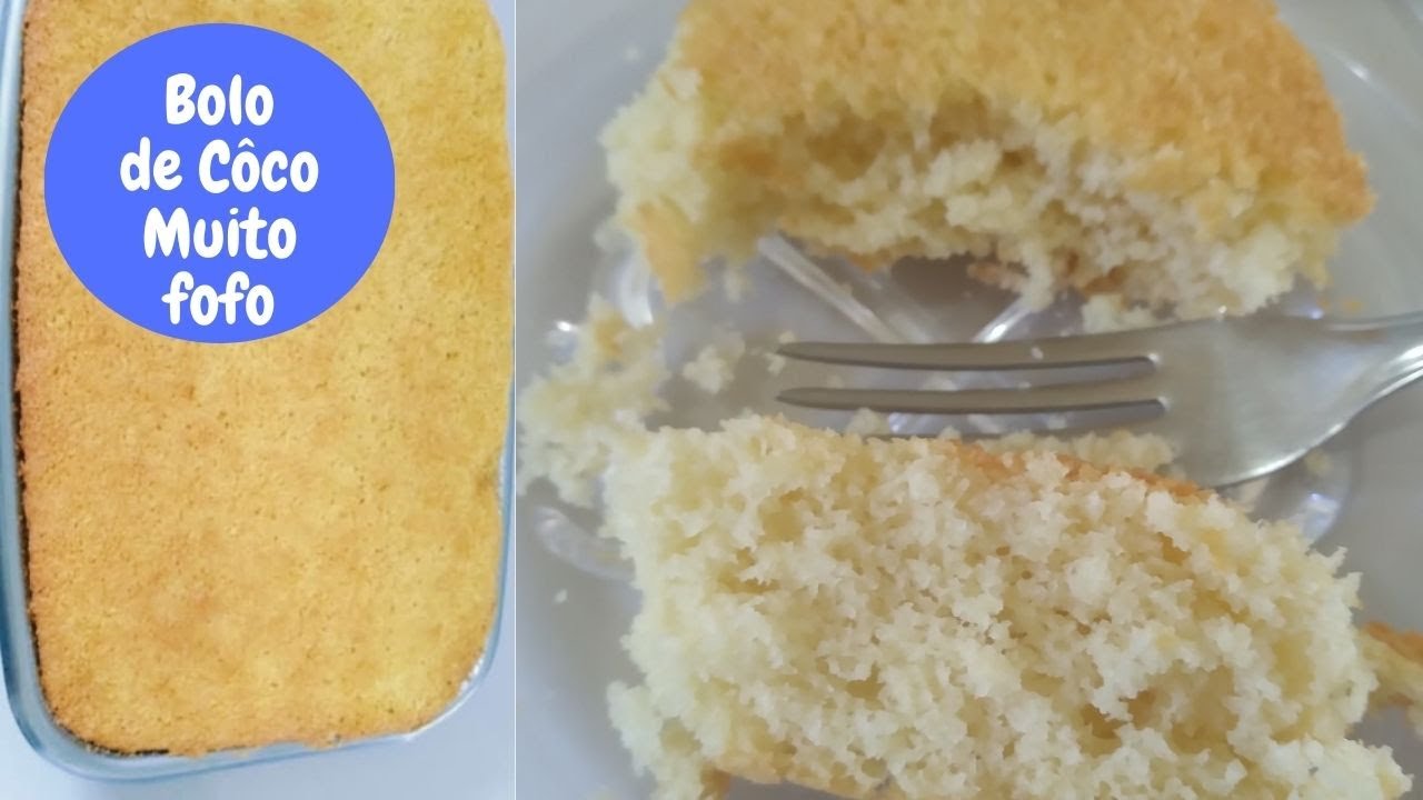 BOLO DE CÔCO c/ LEITE DE CÔCO Muito Fofo - Simplesmente Maravilhoso # ...