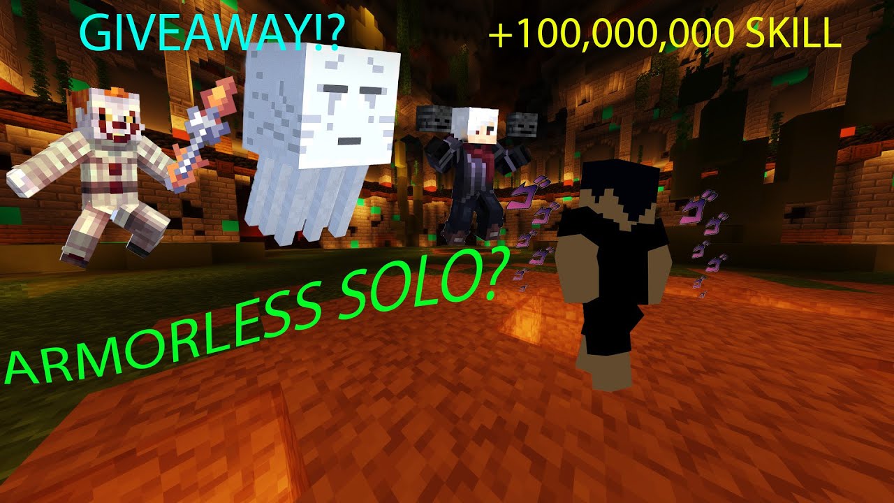 I SOLO'D MASTERMODE ARMORLESS! + GIVEAWAY? | Hypixel Skyblock - YouTube