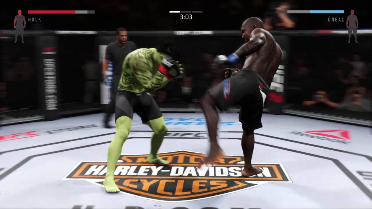 UFC 2 Ultimate Team Incredible Hulk vs Shaq O'neal - YouTube