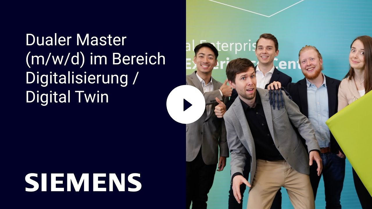 Dualer Master (m/w/d) im Bereich Digitalisierung / Digital Twin - YouTube