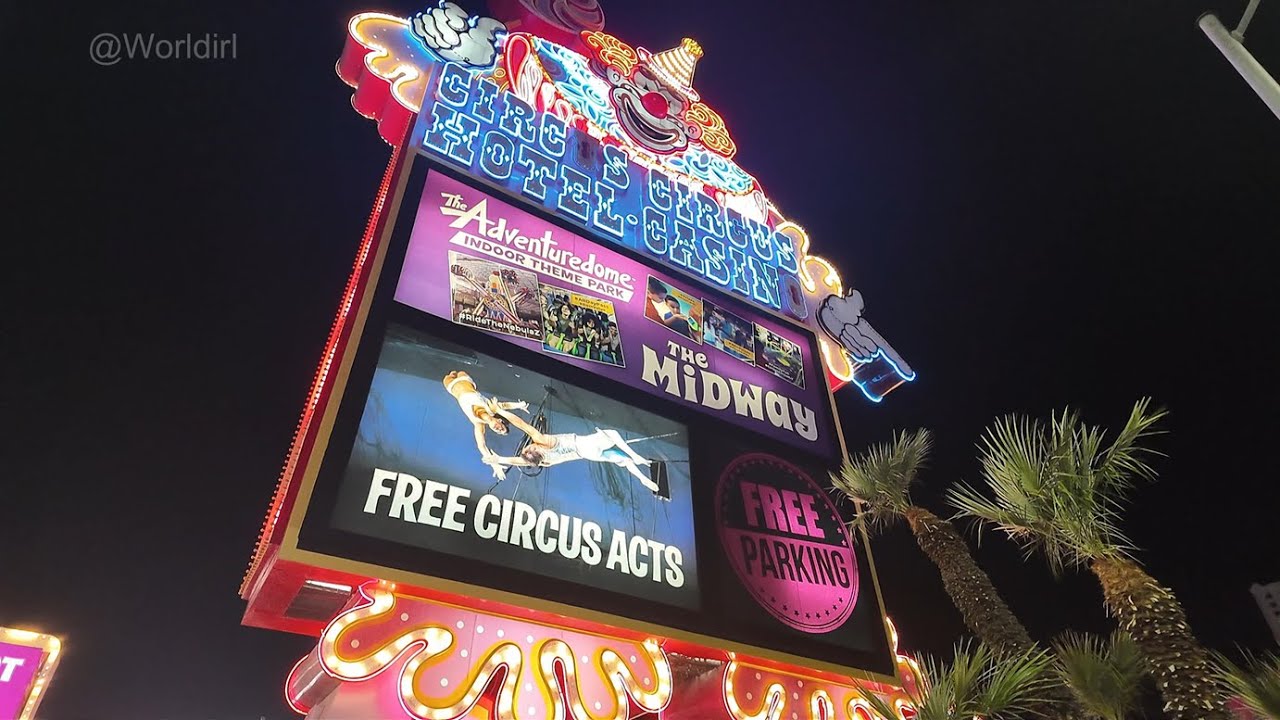 Circus Circus Las Vegas IRL hotel casino - YouTube