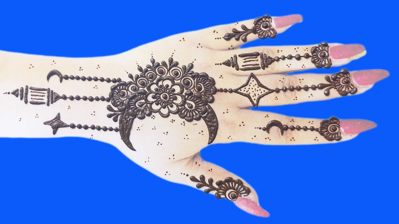 Chand 🌙Special Eid Mehndi design|Ramadan Mehndi designs|Stylish Moon ...