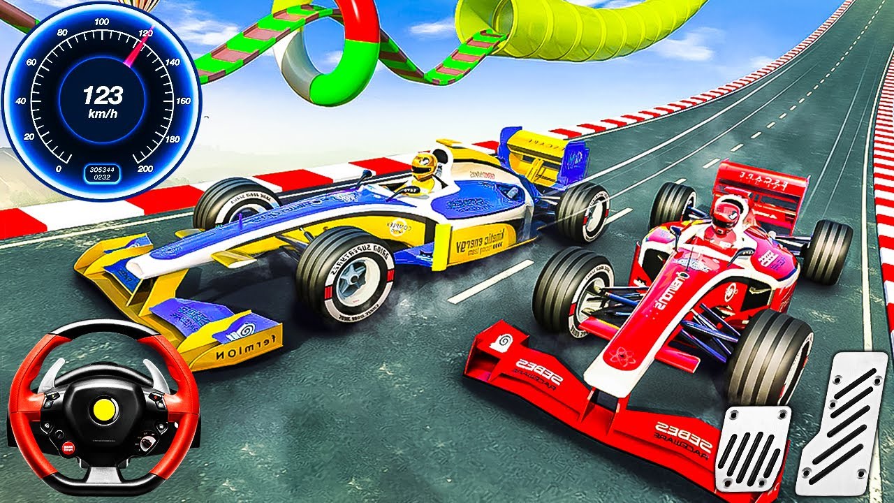 Formula Car Racing Stunt Simulator 2024 - Impossible Mega Ramp GT Car ...