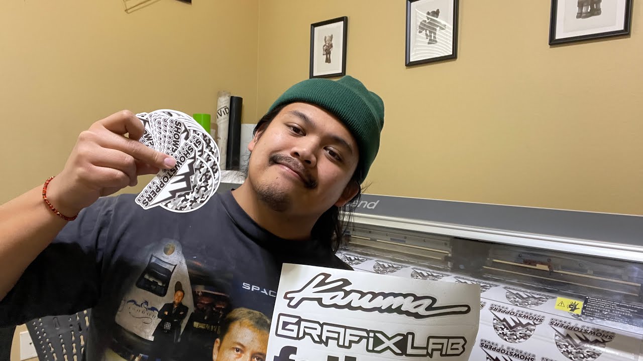 Making Stickers and Decals. Roland printer and Graphtec Cutter - YouTube