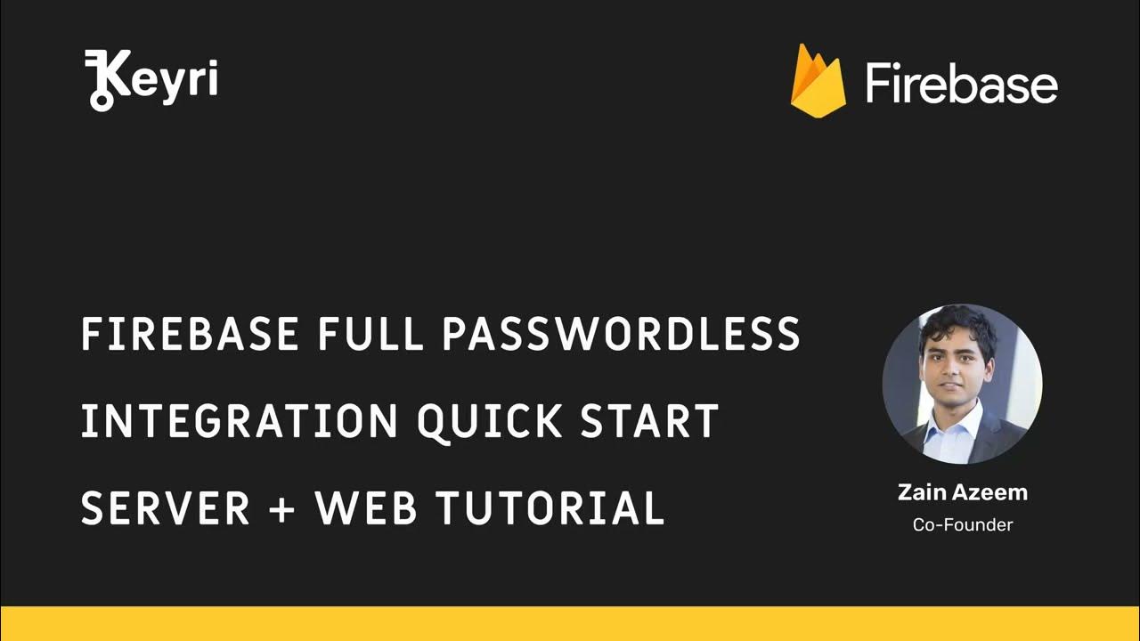Firebase & Keyri | Full Passwordless Web Integration Overview - YouTube
