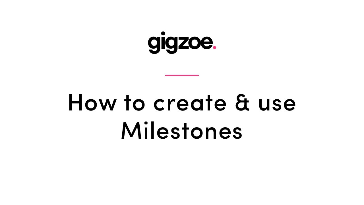 How to create & use milestones - YouTube