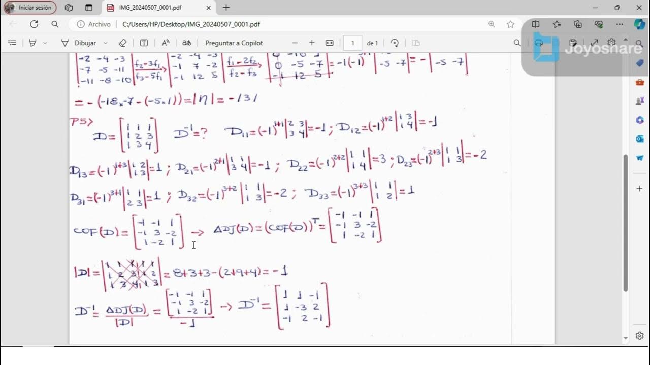 Matrices algebraicas con Python y su librería Numpy (Parte II) - YouTube